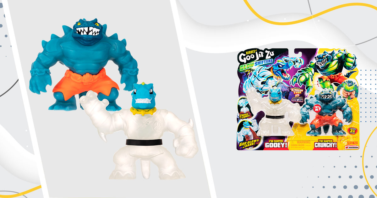 2 Pack Glow Shifters Tyro vs Rock Jaw