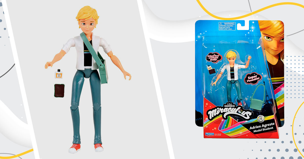 Adrien Model Student Small Doll Miraculous Ladybug 5”